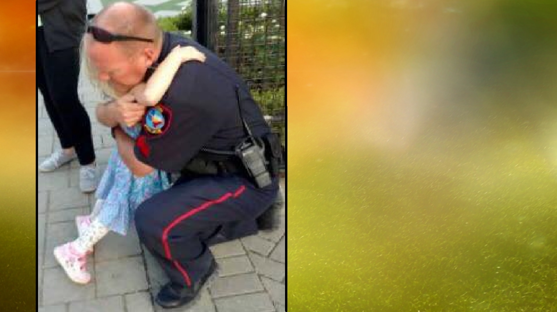 Dad captures powerful photo of daughter hugging police officer | kcentv.com